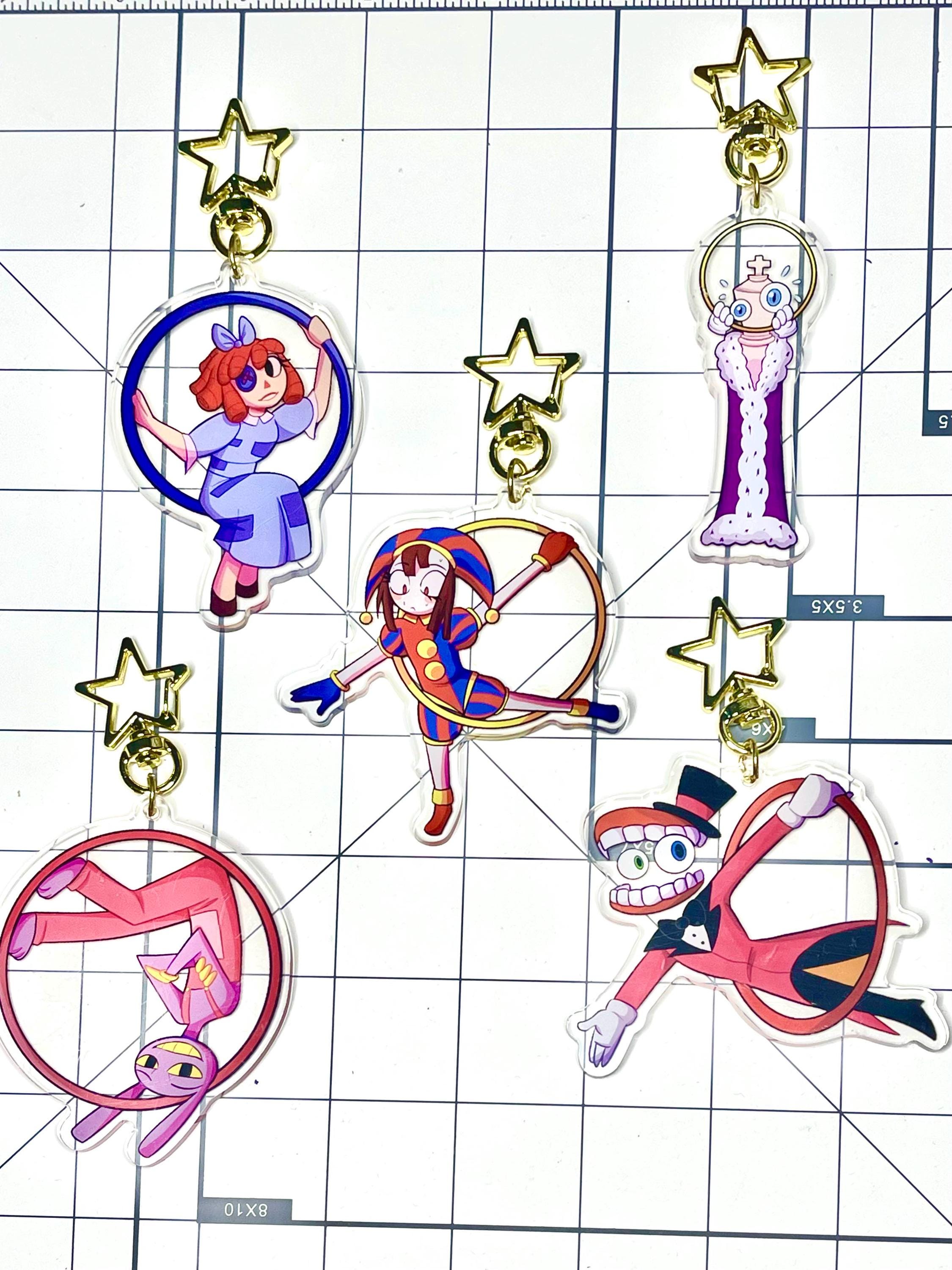The Amazing Digital Circus Ariel Hoop Acrylic Charms - Etsy