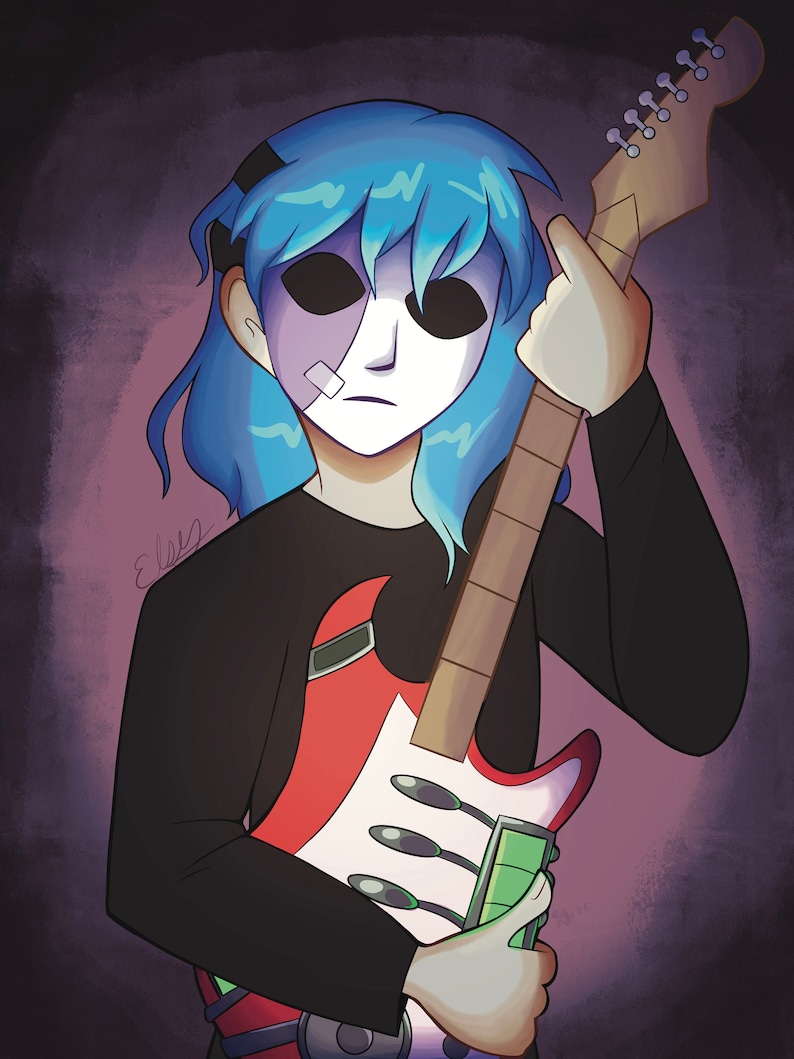 Sally Face Print 9x12 - Etsy