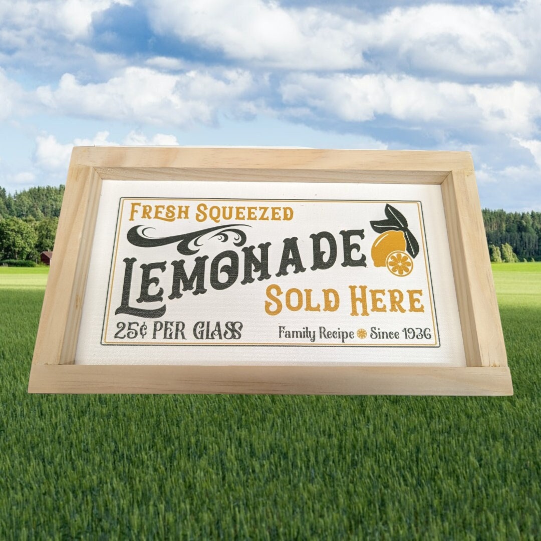 Farmhouse Sign - Lemonade - Vintage Farm Sign - Etsy