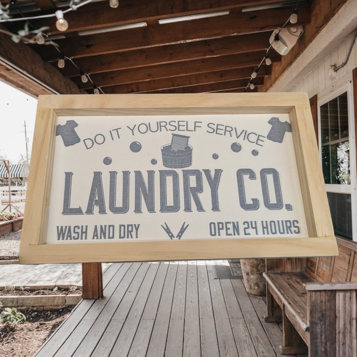 Farmhouse Sign - Laundry Company - Vintage Laundry Room Sign - Etsy