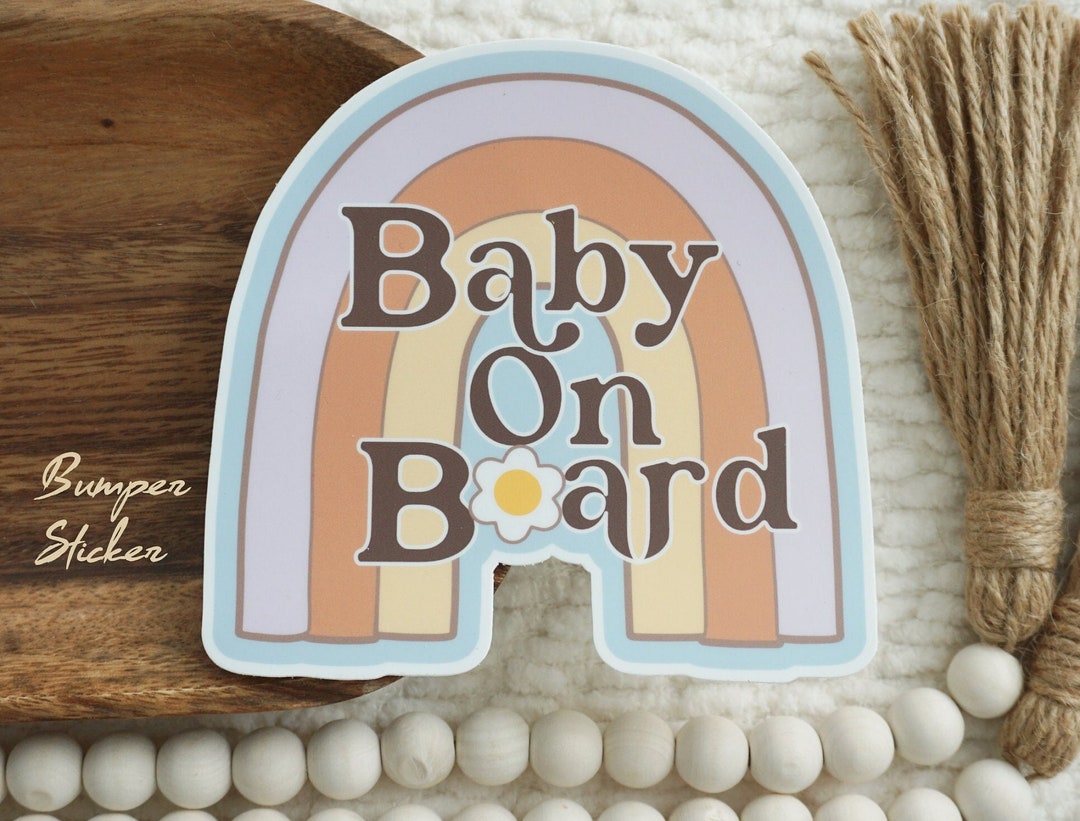 BUMPER STICKER Baby on Board! | Bumper Sticker, Decorative Car Sticker ...