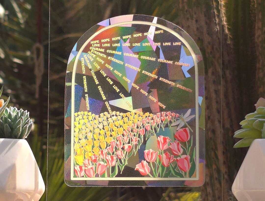 SUNCATCHER Field of Hope | Rainbow Suncatcher, Sticker, Rainbow Maker ...