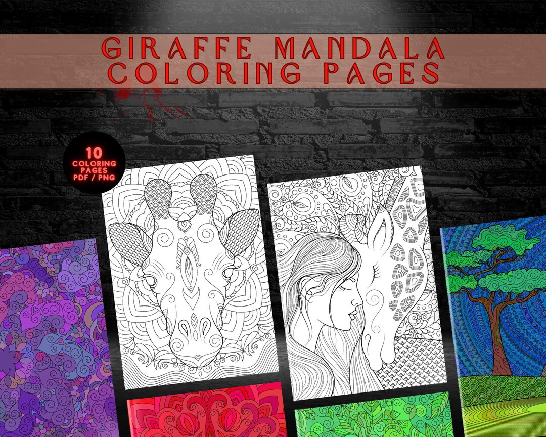 Giraffe Coloring Pages 10 Giraffe Mandala Pictures to Download and ...