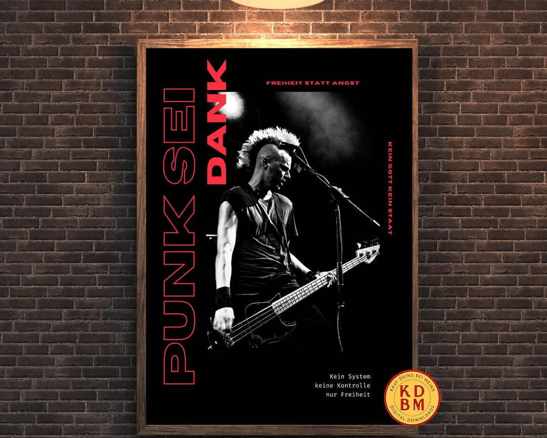 Punk Rock Poster, Punk Rock Band Poster, Wall Decoration for Living ...