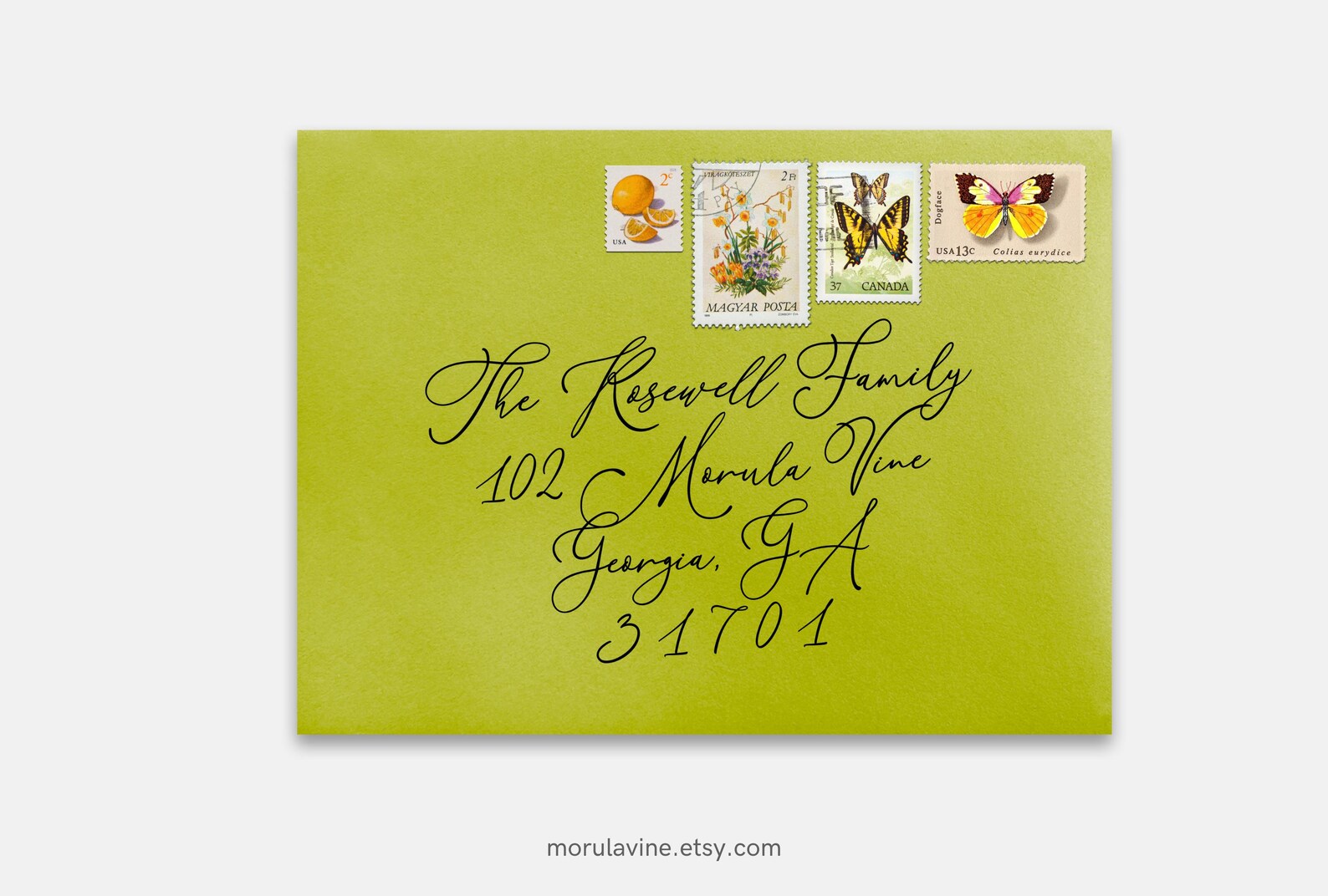 Sicily Envelope Addressing | Printable Calligraphy Guest Addressing ...