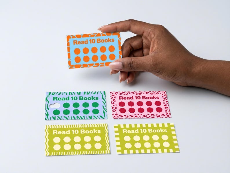 2026 Goal Tracker Punch Cards | Printable Habit Tracker Borders ...