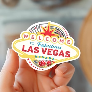 Las Vegas Sticker: Waterproof Vinyl Travel Decal - Etsy