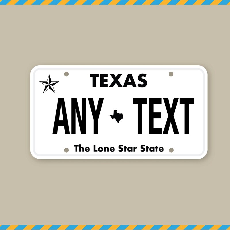 Texas License Plate - Etsy