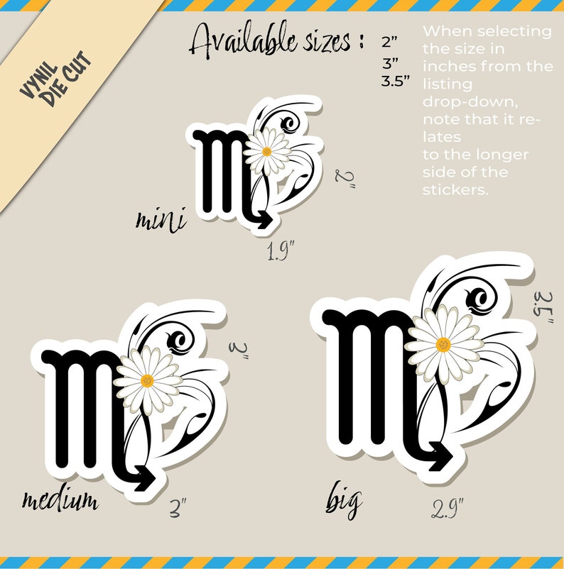 Scorpio Sticker, Astrology Sticker Waterproof, Zodiac Scorpio Sign, Die ...