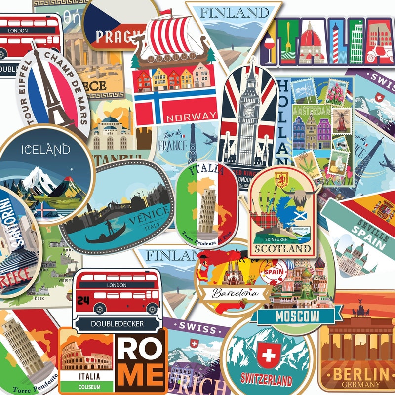 Travel Stickers - Etsy