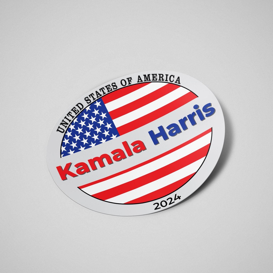 Kamala Harris 2024 Decal, Kamala for President Vinyl Sticker, Water ...