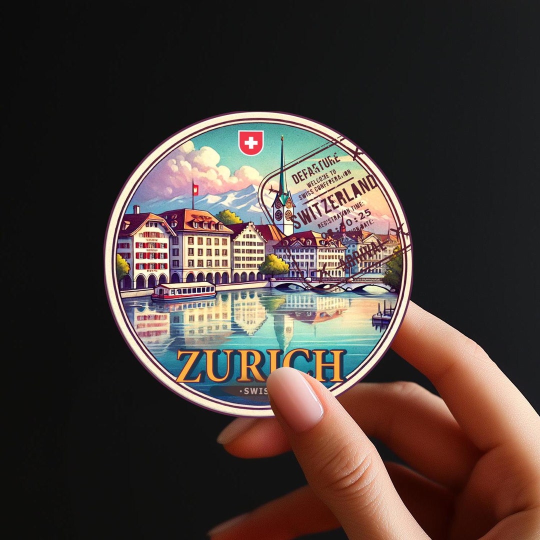 Swiss Decals Sticker, Switzerland Vinyl Sticker, Zurich Sticker ...