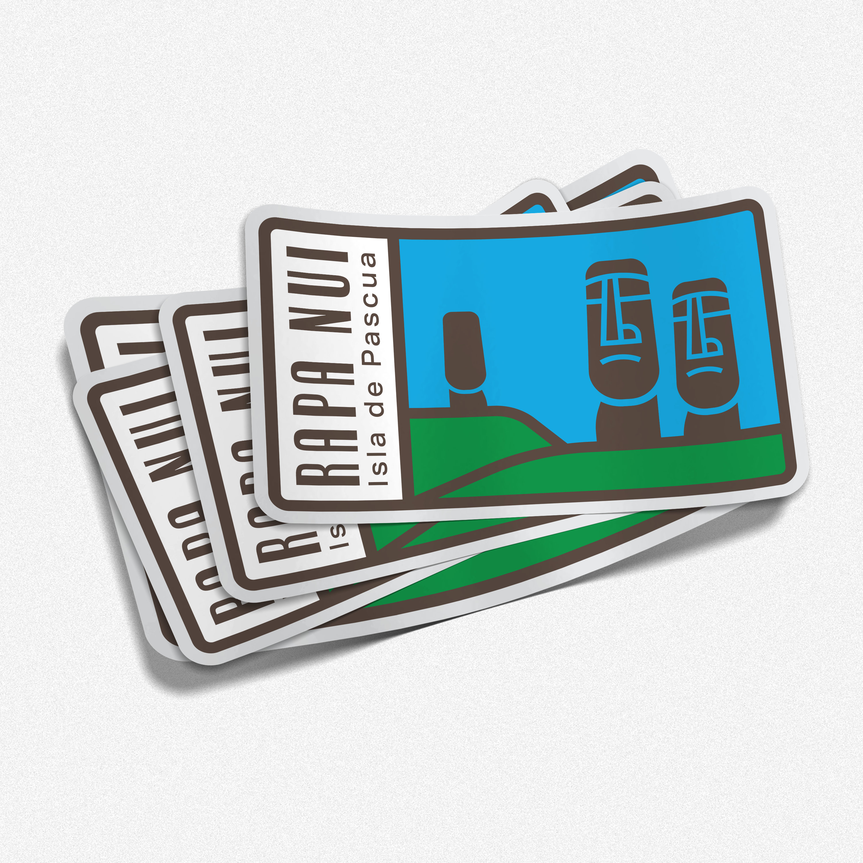 Ester Island Sticker Rapa Nui Vinyl Sticker Chile Sticker Travel ...