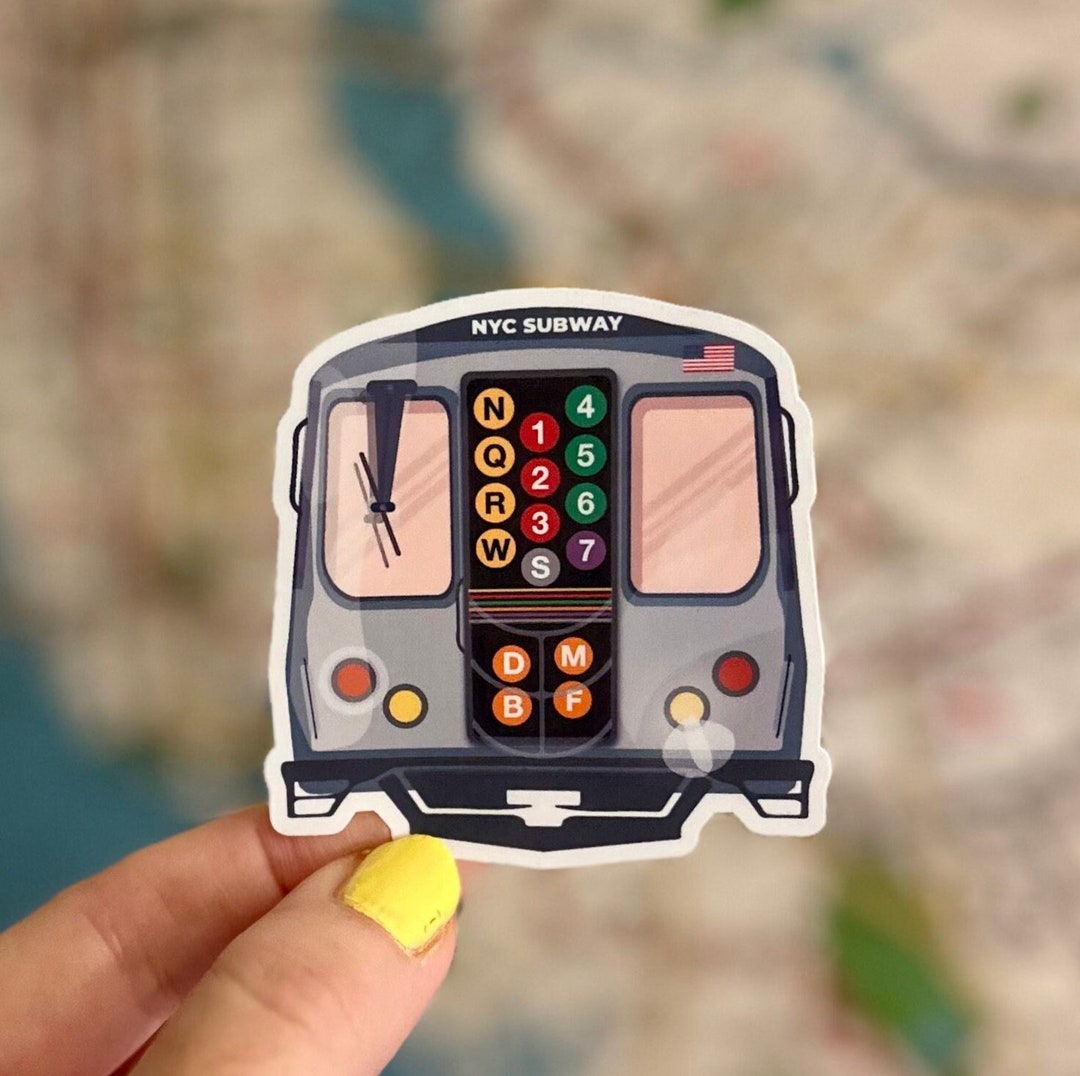 New York City Subway Train, NYC Metro Sign, Sticker New York City ...