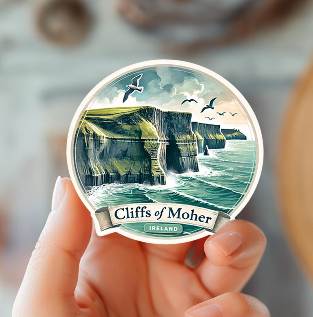 Cliffs of Moher Ireland Sticker: Waterproof Vinyl Travel Decal - Etsy