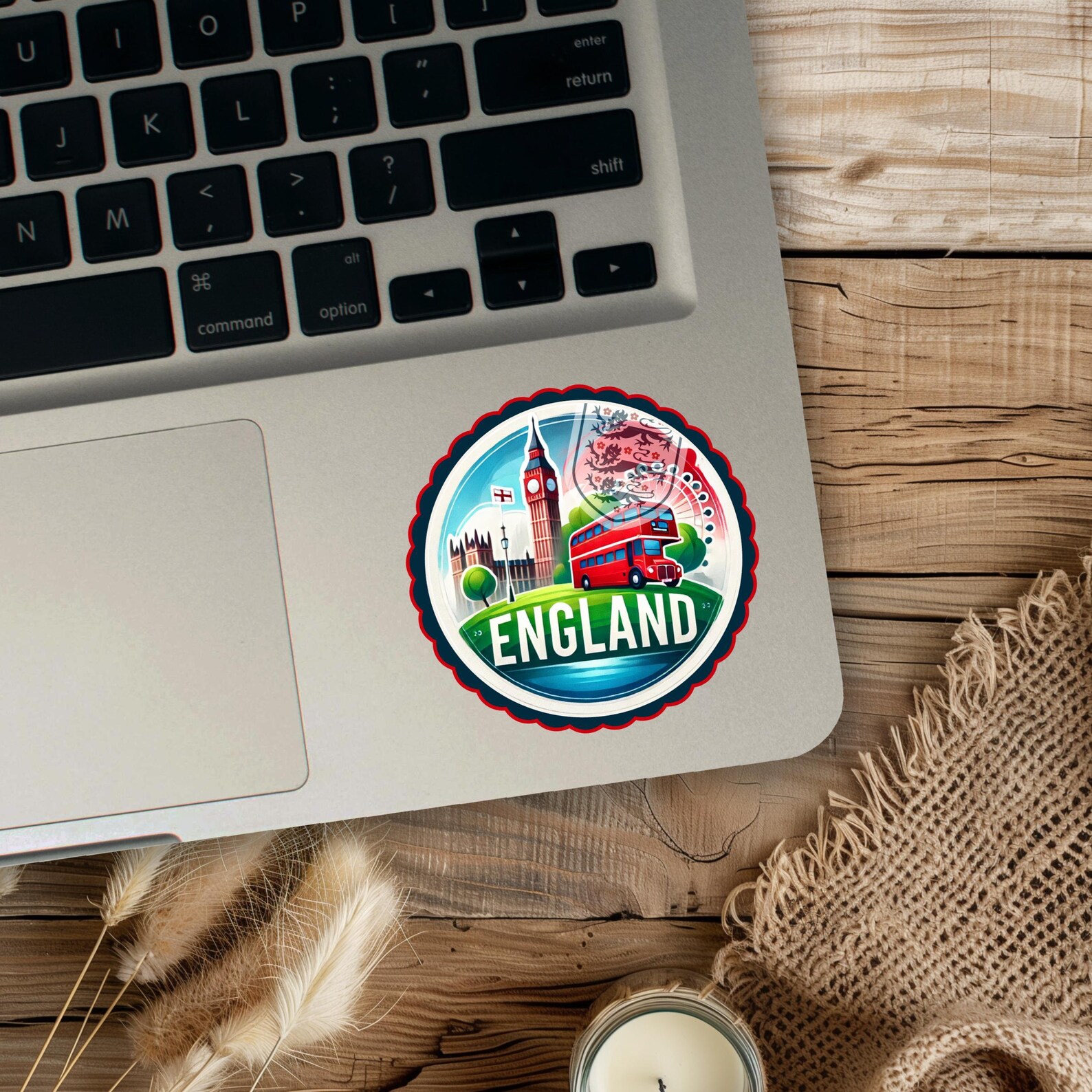England Sticker: Watercolor Travel Decal, Waterproof Vinyl - Etsy