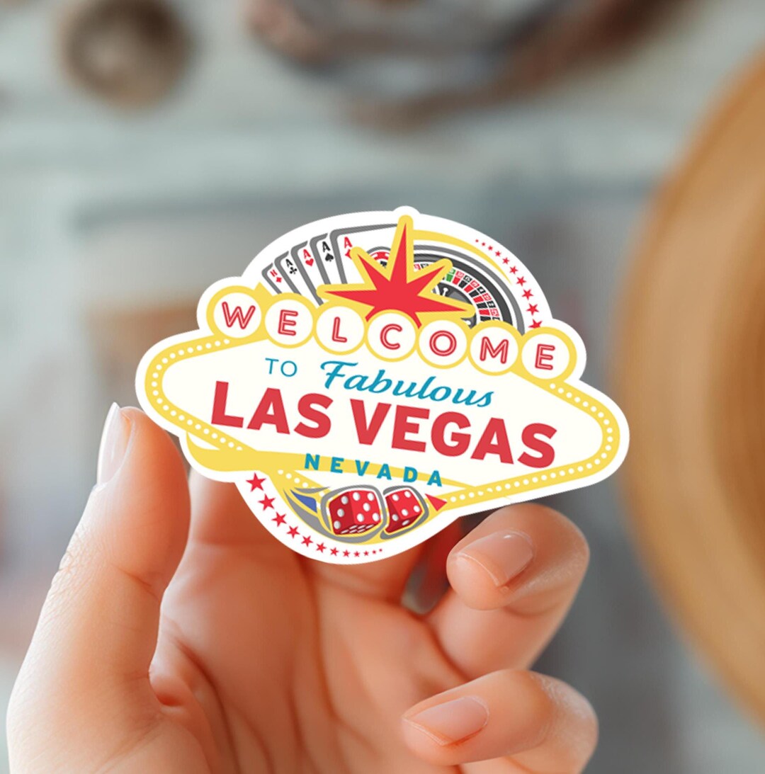 Las Vegas Sticker: Waterproof Vinyl Travel Decal - Etsy