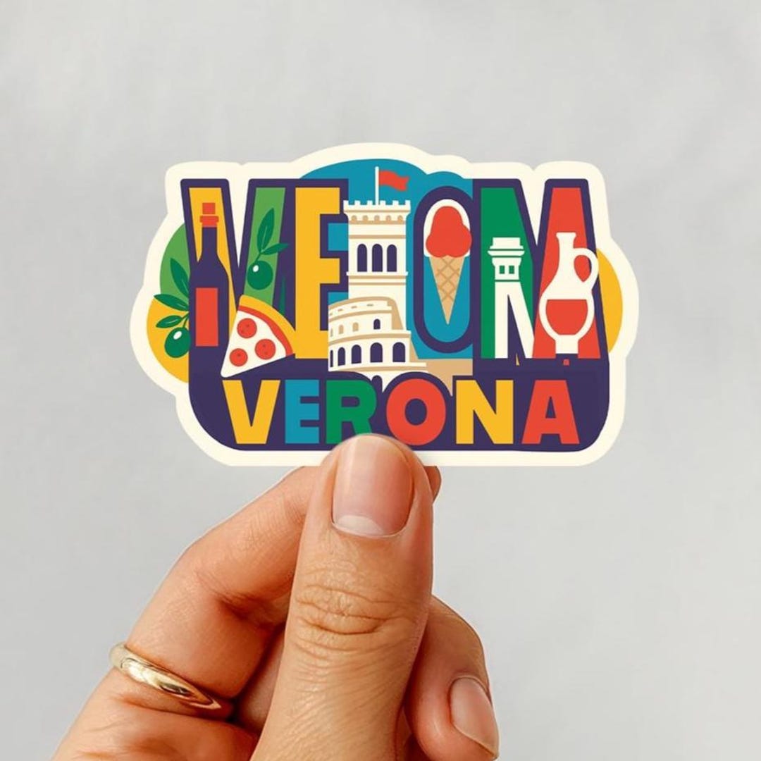 Verona Italy Travel Sticker : Waterproof Vinyl Decal - Etsy