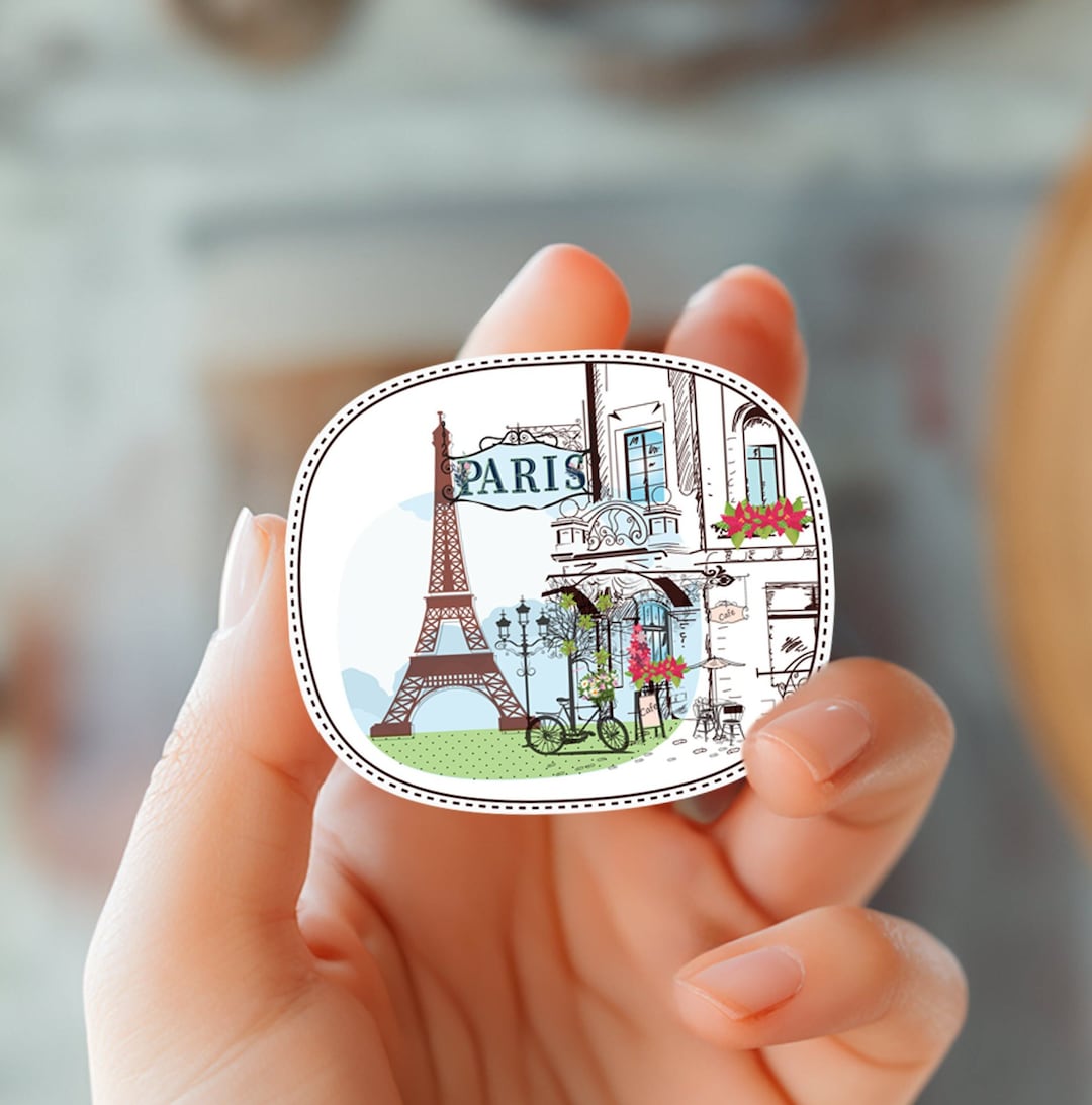 Paris Sticker, Eiffel Tower, Paris Decor, Journal Sticker, Paris Vinyl ...