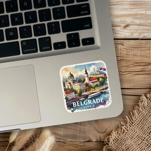 Belgrade Serbia Sticker: Watercolor Travel Vinyl Decal - Etsy