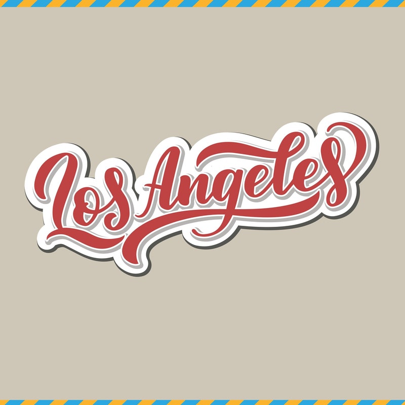 Los Angeles Sticker - Etsy