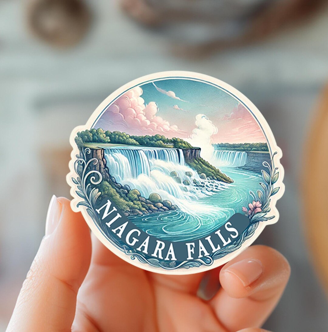 Niagara Falls Sticker: Waterproof Matte Vinyl Travel Decal - Etsy