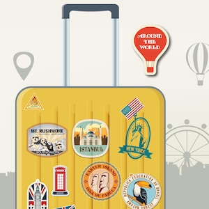 Travel Stickers Pack 10/20/30/36 Piece, Custom Travel Sticker Pack ...