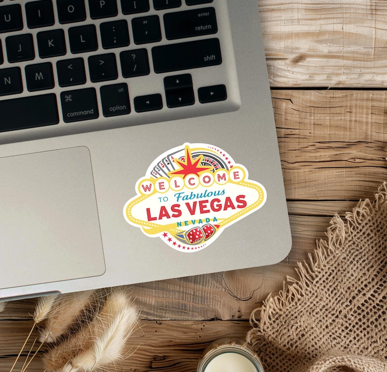 Las Vegas Sticker: Waterproof Vinyl Travel Decal - Etsy