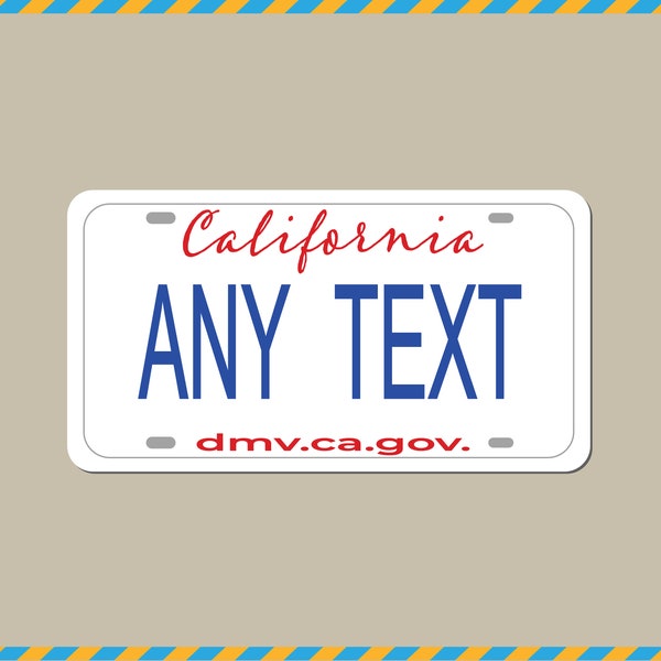 California License Plate Sticker - Etsy