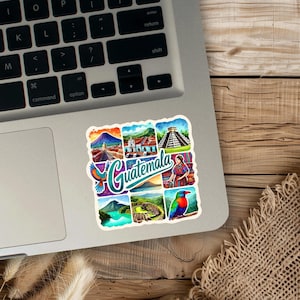 Guatemala Travel Sticker: Waterproof Vinyl, Watercolor Style - Etsy