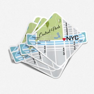 New York City Sticker, Central Park Sticker New York , Love Nyc ...