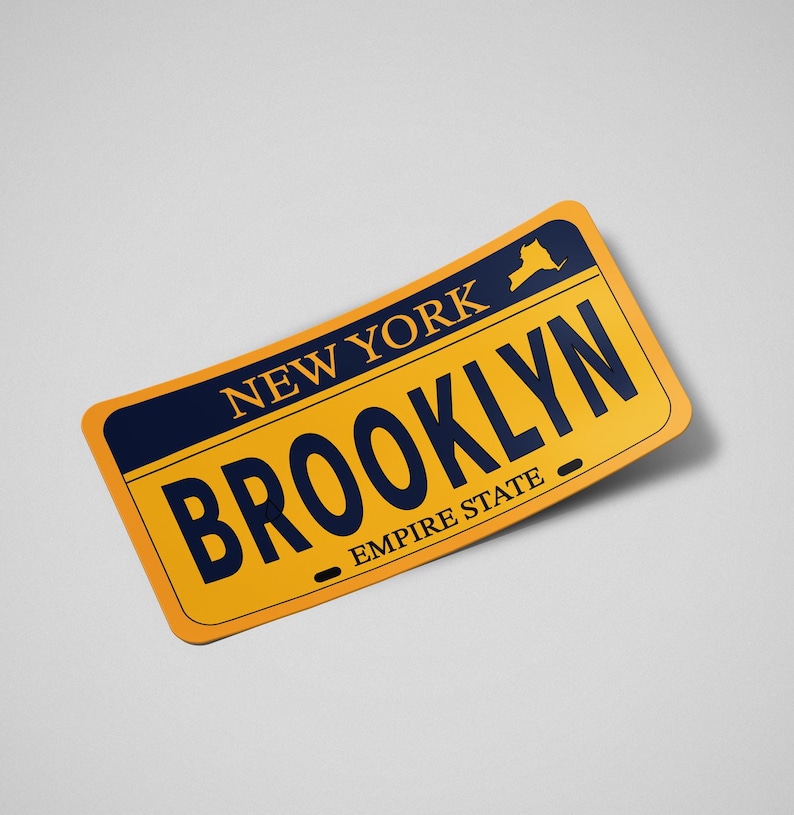 New York City Borough License Plate Sticker: Waterproof Vinyl Decal - Etsy