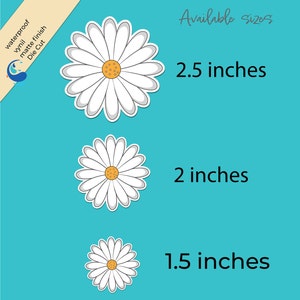 Daisy Stickers Pack 3/5/10 Vinyl Stickers Daisy Water Bottle, Laptop ...