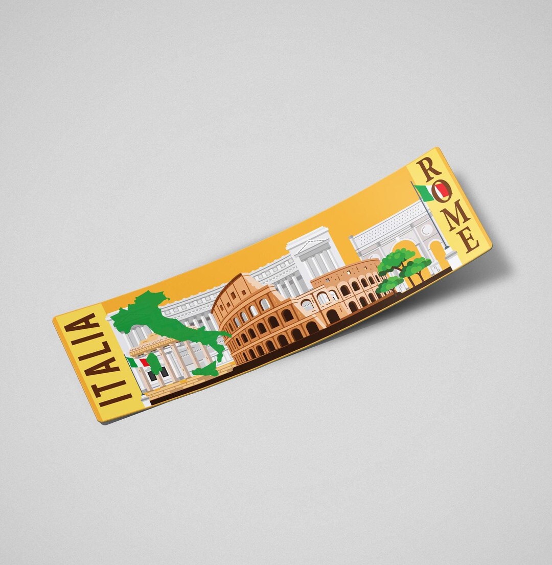 Italy Sticker, Rome Vinyl Sticker, Travel Diary, Luggage Decal, Journal ...