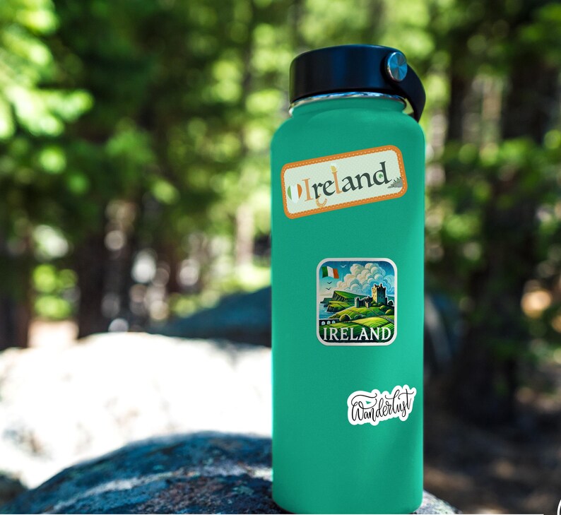 Ireland Travel Sticker: Waterproof Vinyl Laptop Decal - Etsy