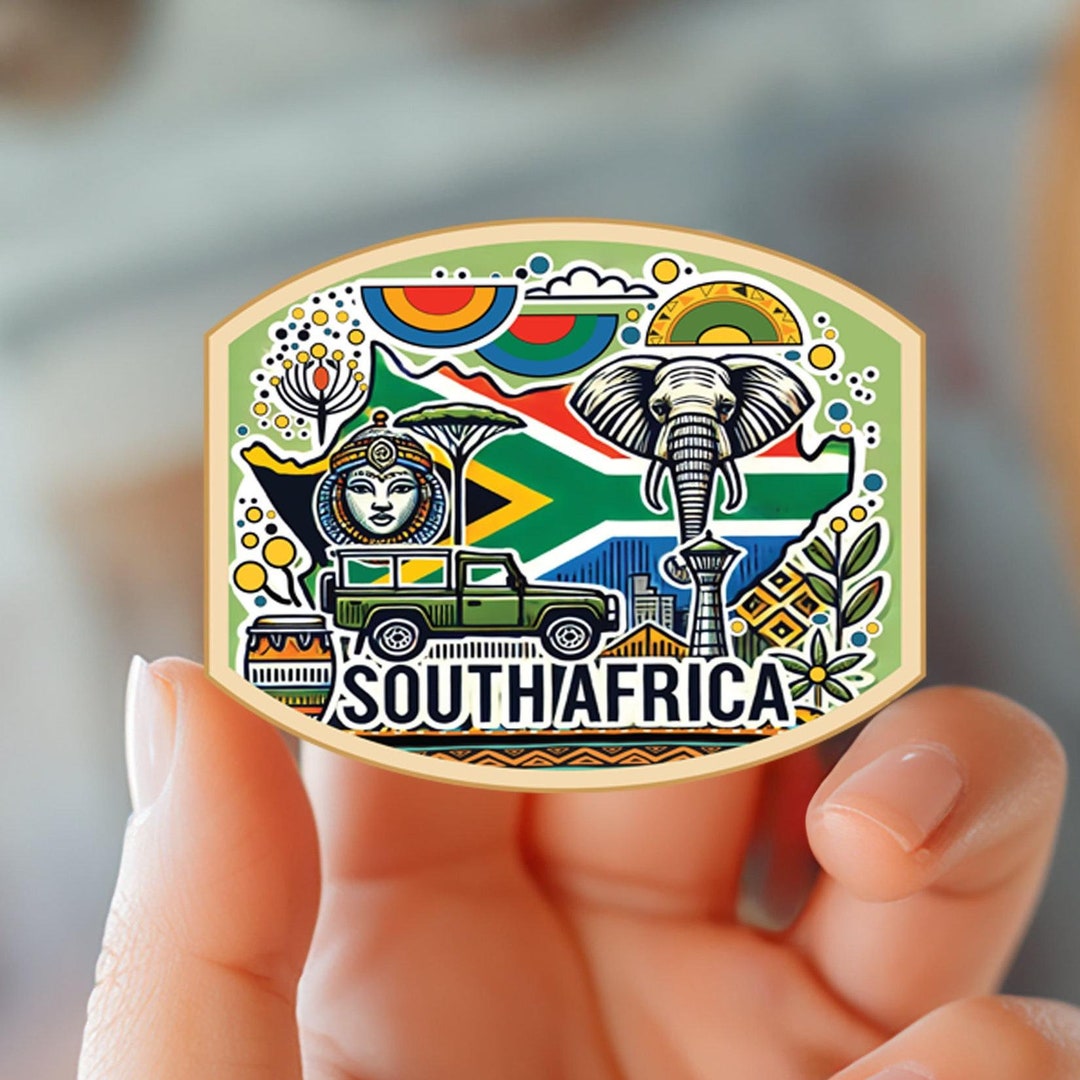 South Africa Sticker, Travel Sticker, Luggage Decal, Waterproof Vinyl ...