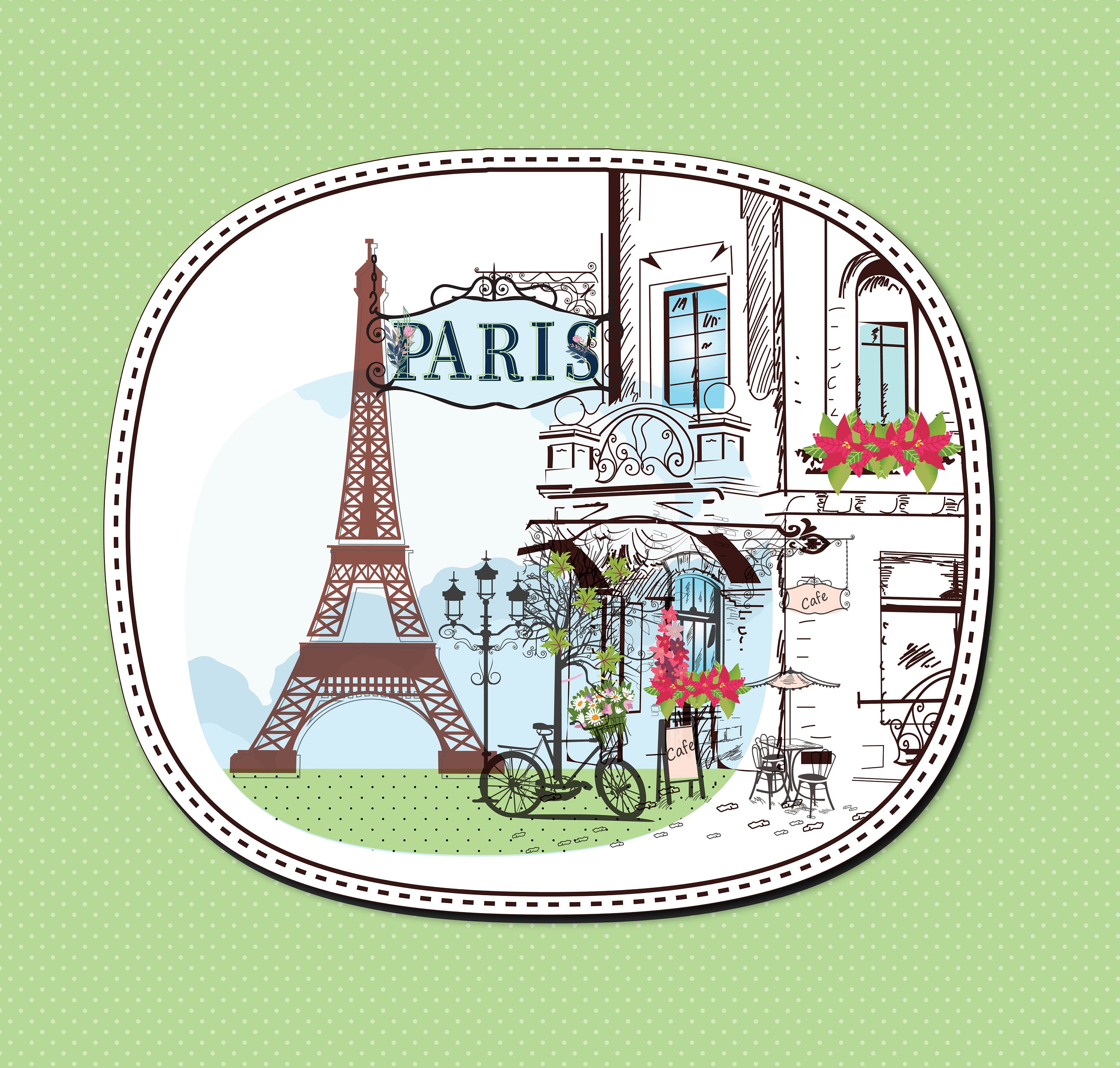 Paris Sticker, Eiffel Tower, Paris Decor, Journal Sticker, Paris Vinyl ...