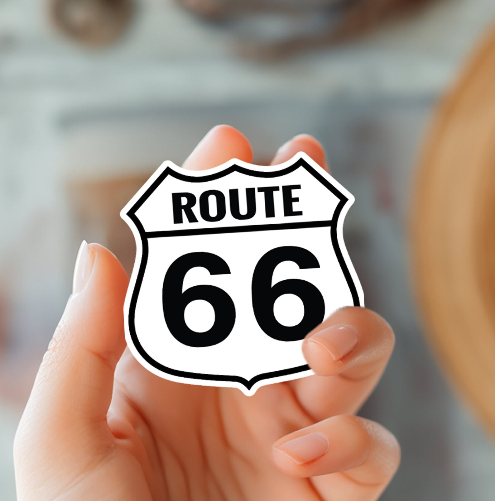 Route 66 Sticker, United States Road Sign, Road Trip Route Die Cut ...