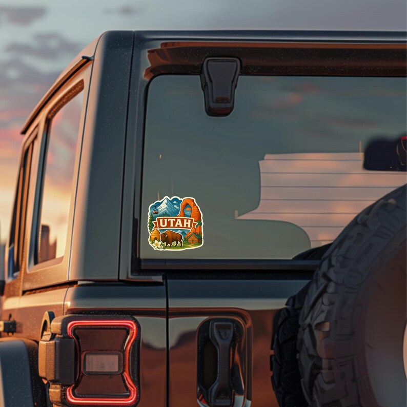 Utah Travel Sticker: Watercolor Vinyl Decal - Etsy UK