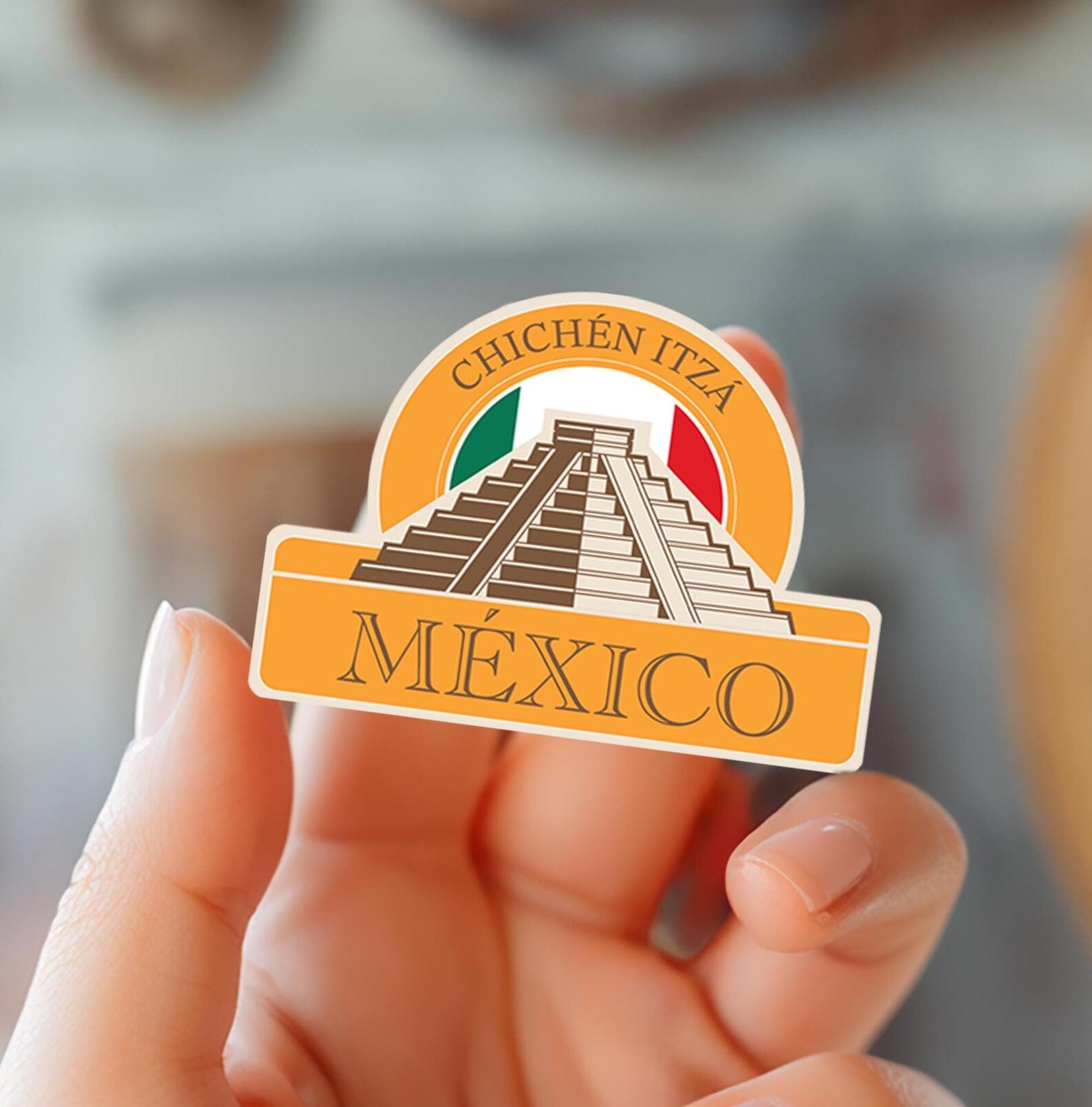 Mexico Sticker, Chichen Itza, Paris Decor, Journal Sticker, Mexico ...