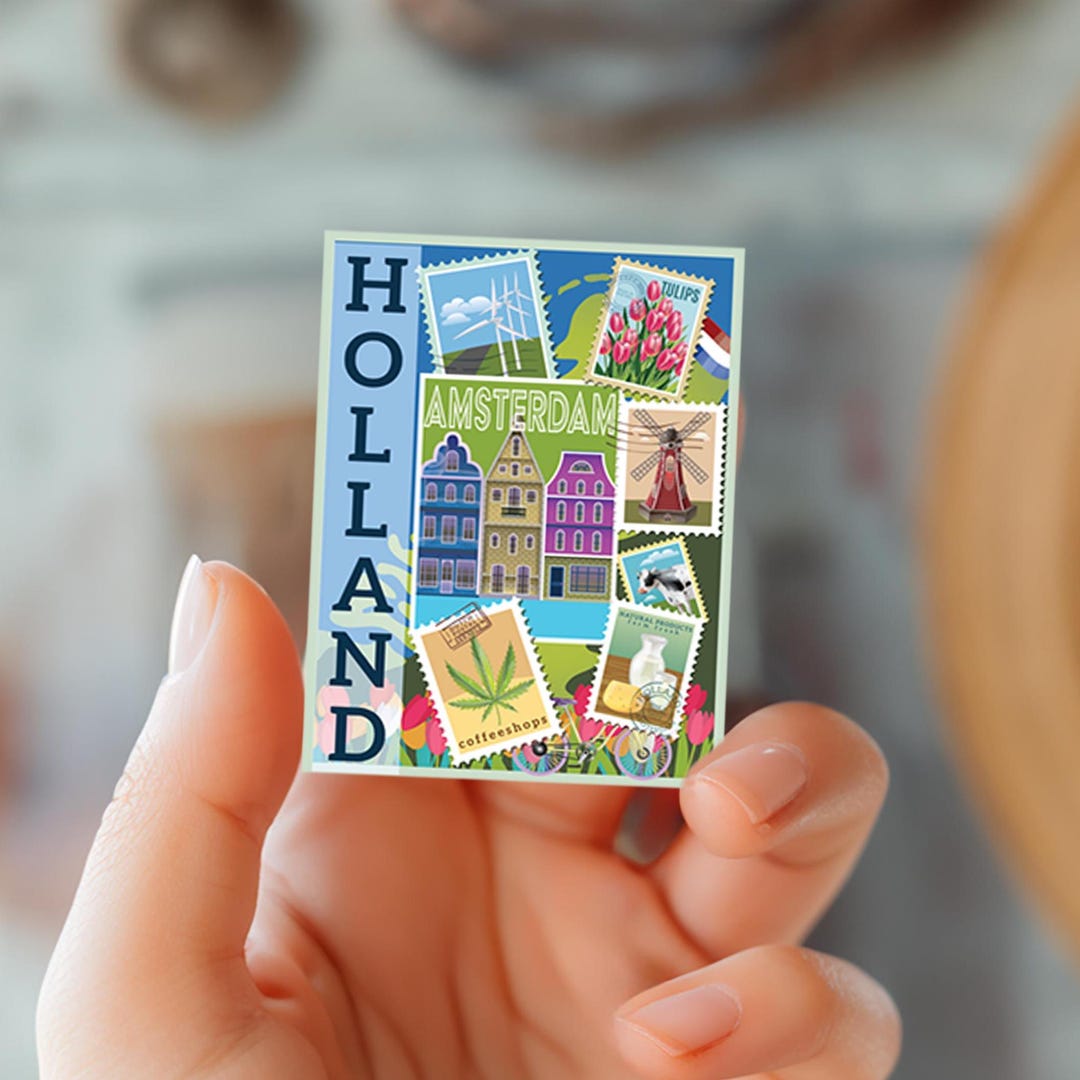 Holland Travel Sticker: Holland Vinyl Decal - Etsy