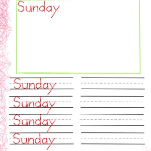Days of the Week Bundle English Downloadable PDF Worksheets for Kinder ...