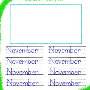 Months of the Year Bundle English Downloadable PDF Worksheets Kinder ...