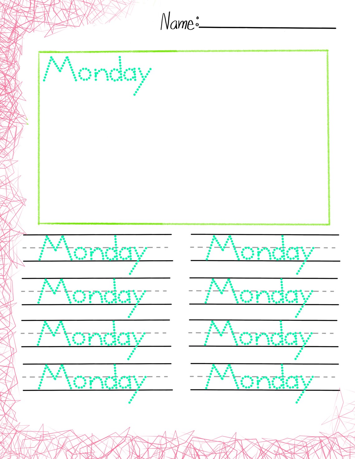 Days of the Week Bundle English Downloadable PDF Worksheets for Kinder ...