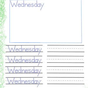 Days of the Week Bundle English Downloadable PDF Worksheets for Kinder ...