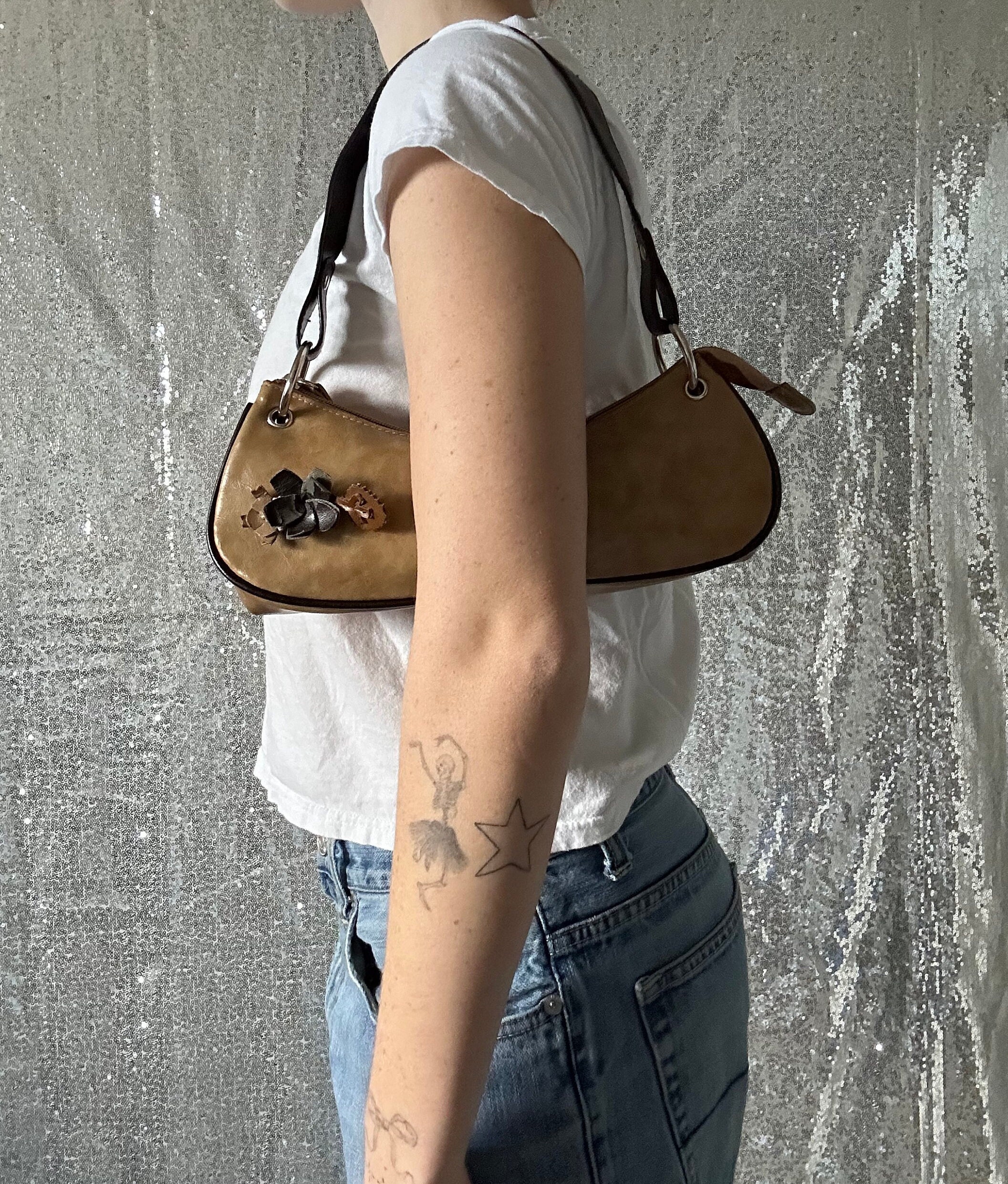 Vintage Early 2000s Brown Shoulder Bag - Etsy