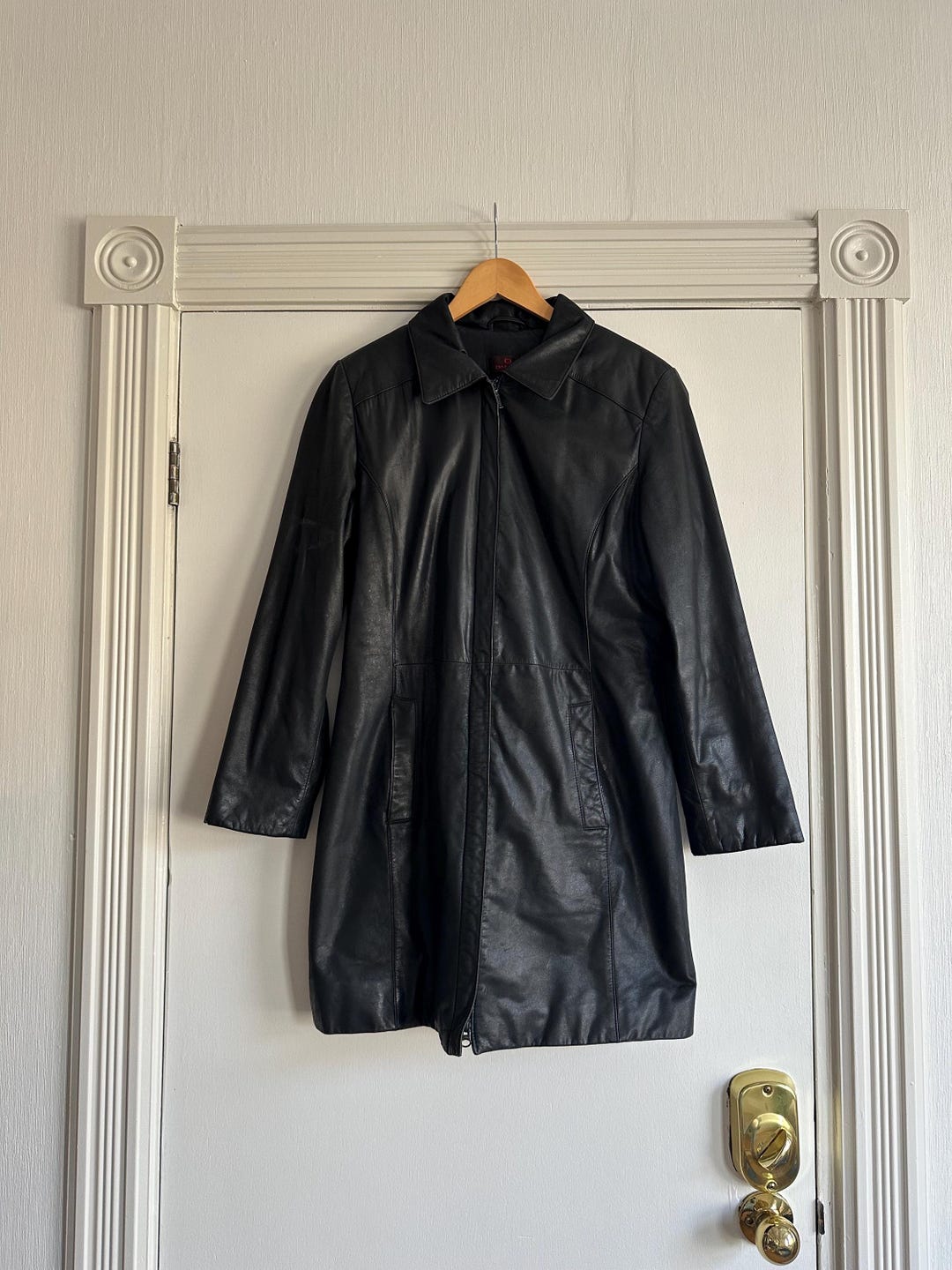 Vintage Danier Leather Jacket With A Double Zipper - Etsy