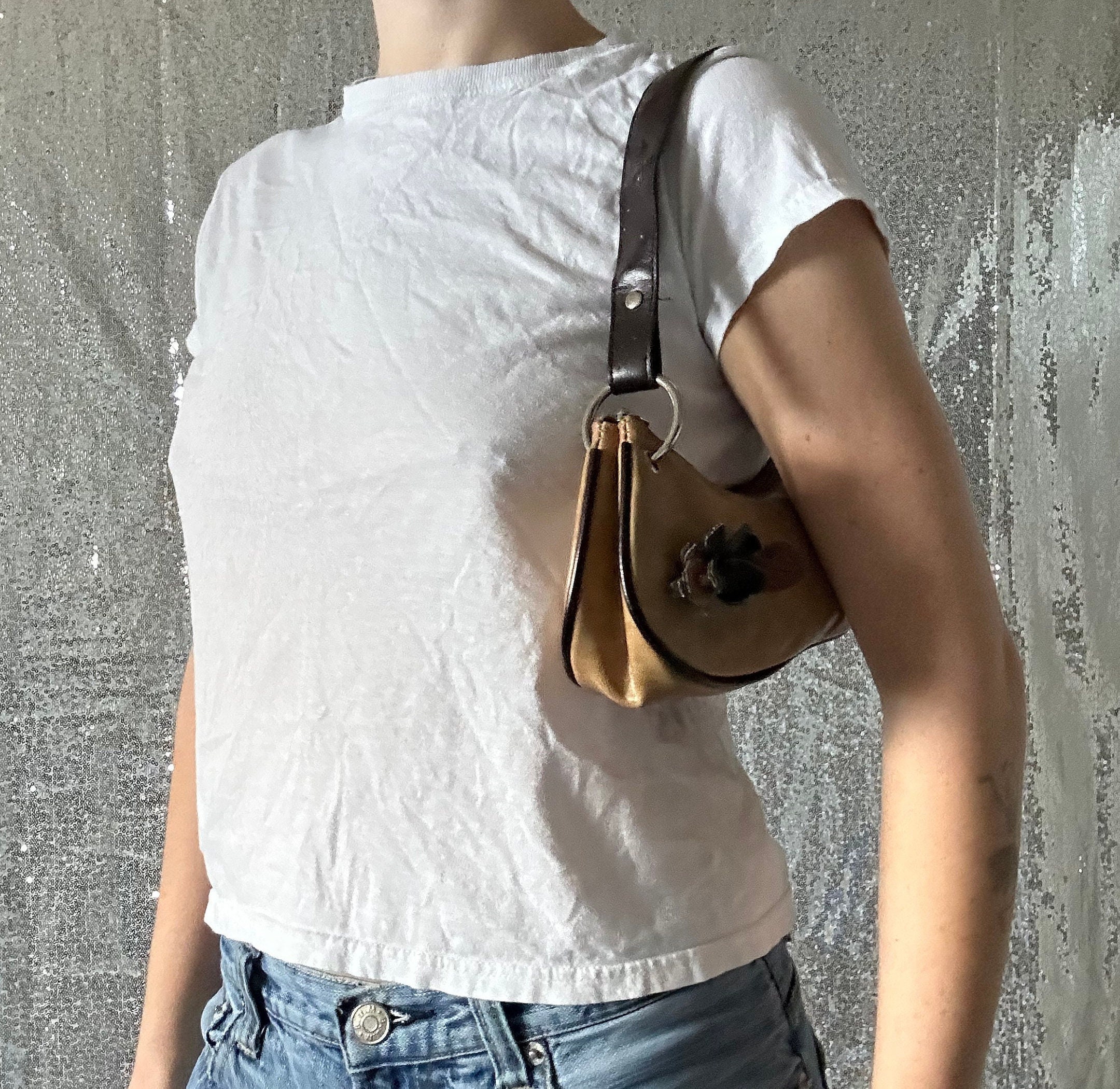 Vintage Early 2000s Brown Shoulder Bag - Etsy