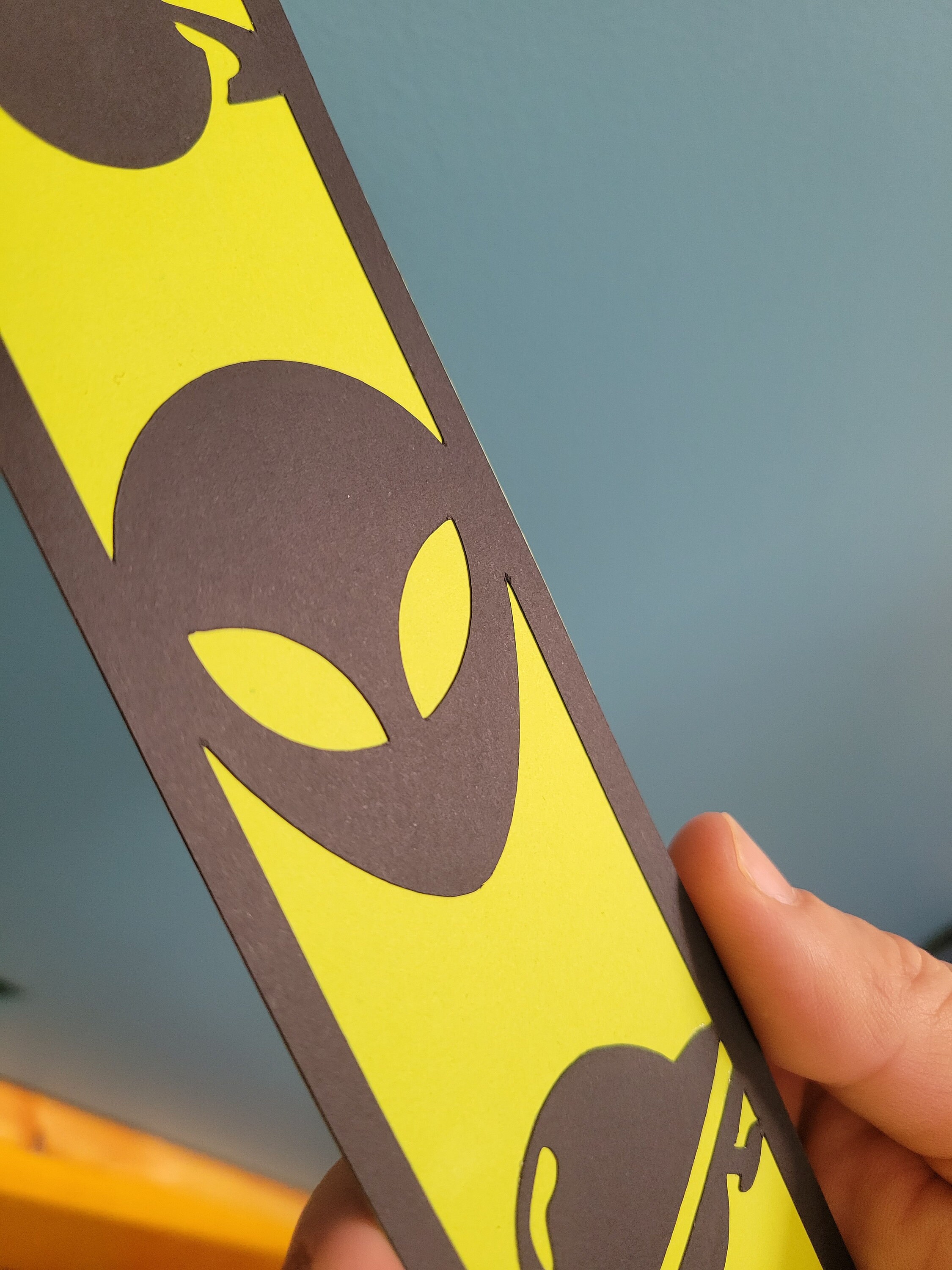 Alien Paper Bookmark - Etsy
