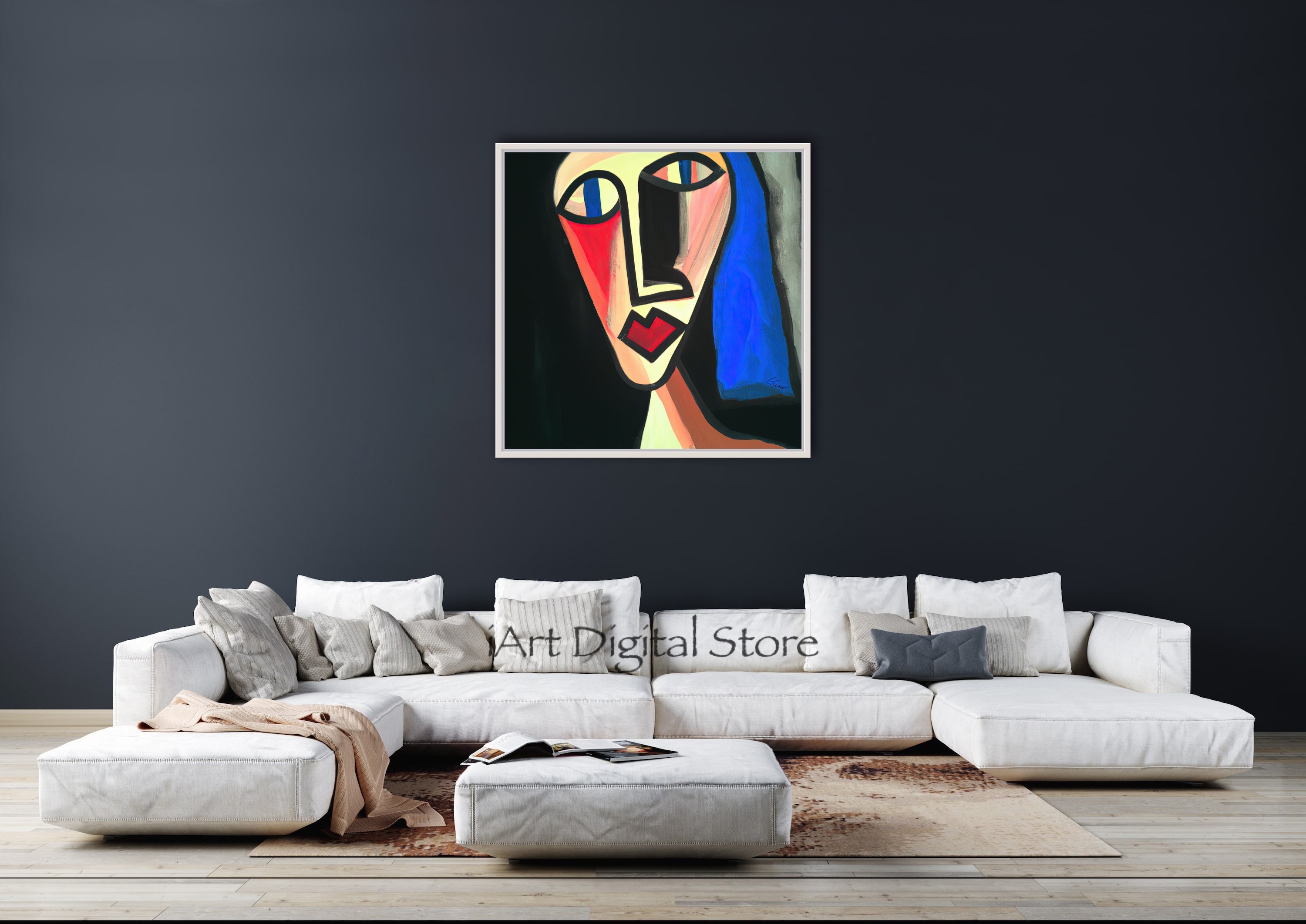 Woman Portrait Picasso Abstract Painting Wall Art Printable - Etsy